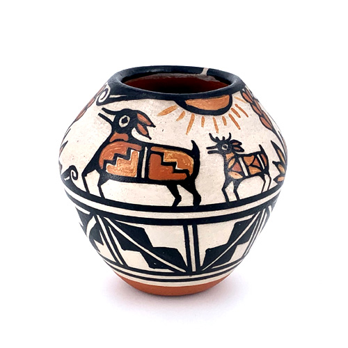 Pueblo Pottery by Rose Pacheco (Kewa) - Buck, Doe, and Fawn